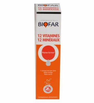 BIOFAR 12 VITAMINES 12MINERAUX BOITE 20 COMPRIMES - BIOFAR